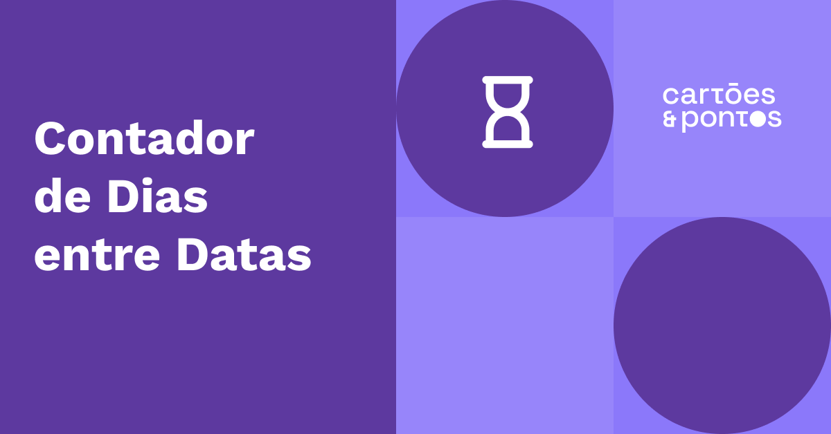 Calculadora de Contagem de Dias Entre Datas - Cartões e Pontos